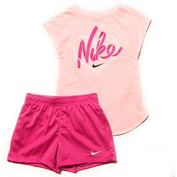 Nike | Matching Sets | Nike Pink Cute Girl Shorts Set 090 | Poshmark